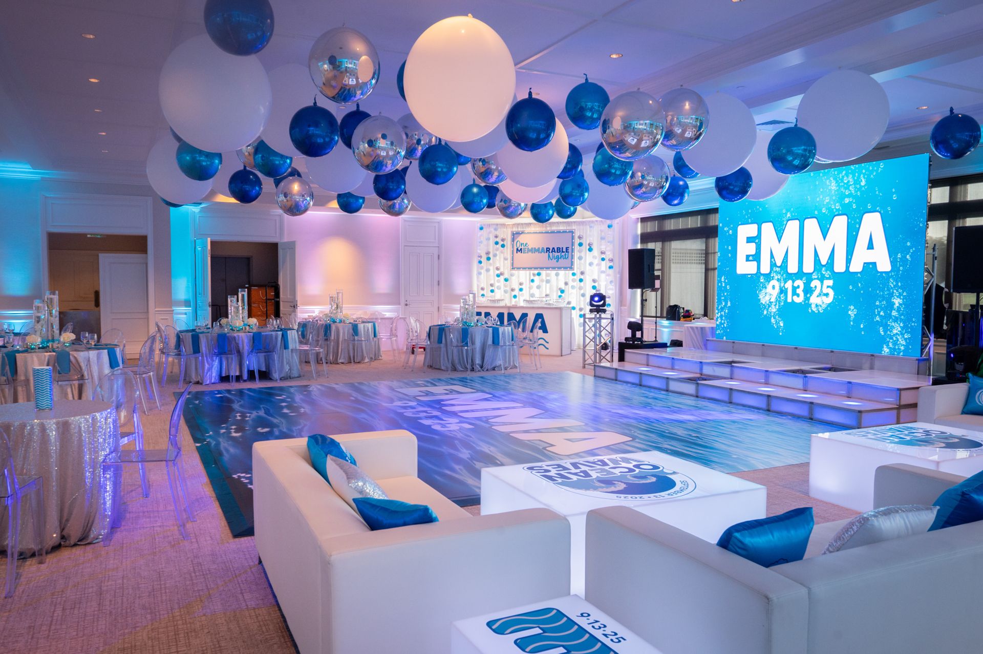 Dance Floor Wraps Gallery · Party Decor & Event Design · Balloon Artistry