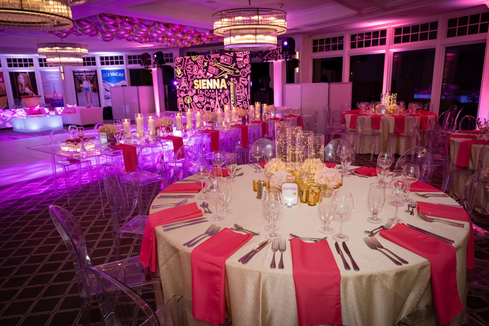 Sienna's Travel Themed Bat Mitzvah · Balloon Artistry