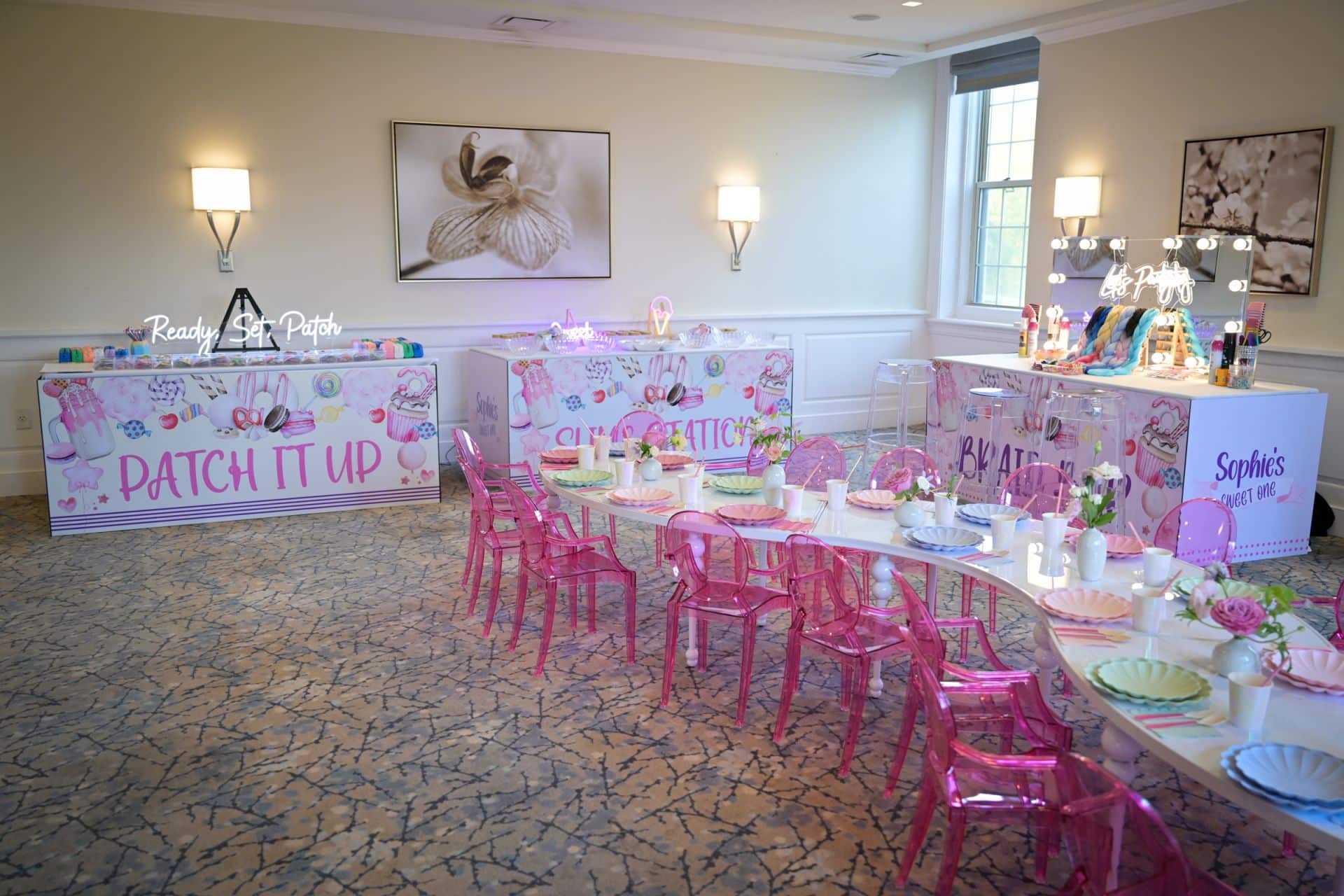 Branded Table Wraps · Event & Party Decor for Bat Mitzvahs, Birthdays ...