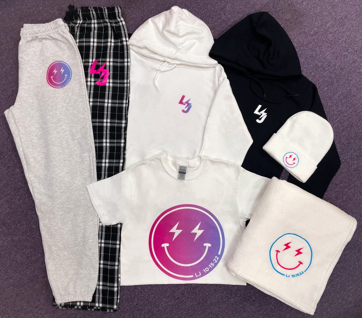 Custom Swag Design & Printing For Parties · Event Decor · Balloon Artistry